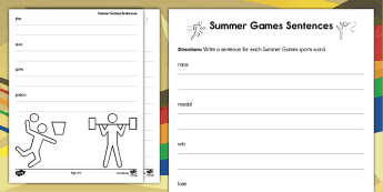 Sentence Writing 1st Grade • Twinkl.com