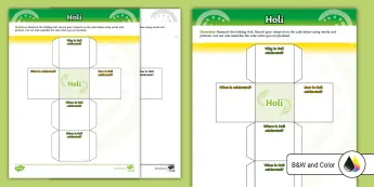 Holi Worksheets | twinkl.com