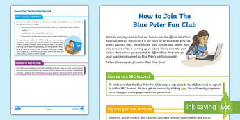 Purple Badge Blue Peter - C - - Twinkl - Teaching and Home Learning