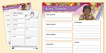 Alma Thomas Artworks | twinkl.co.uk