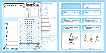 Snow Activities | twinkl.co.uk