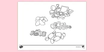 Sweets Colouring Pages | twinkl.co.uk