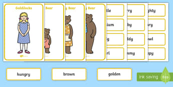 Goldilocks and the Three Bears | Goldilocks Worksheets
