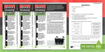 Black History Month KS2 - Organised Awareness Events