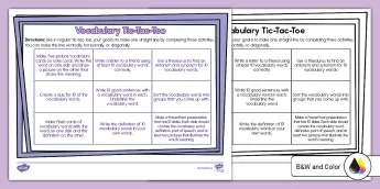 Vocabulary Games | twinkl.com