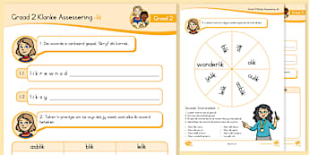 Graad 2 Afrikaans Assesserings, Toetse en Eksamens - & Exams ...