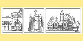 The Great Fire of London Writing Frames and Worksheets Resources