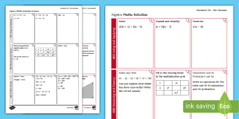 GCSE Maths Foundation Revision Worksheets and Resources