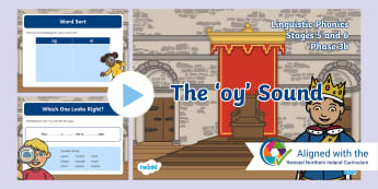 'oy' sound Phase 3b - Stage 5/6 Phonics - Linguistic Phonics - Resources