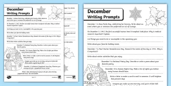 Eighth Grade Writing Prompts | twinkl.com