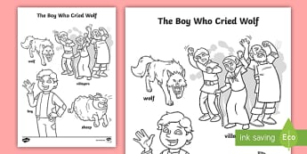The Boy Who Cried Wolf - Worksheets - Aesop's Fables