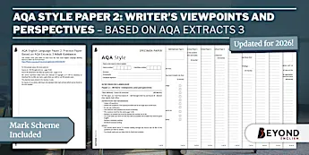 AQA Language Mark Schemes | twinkl.co.uk