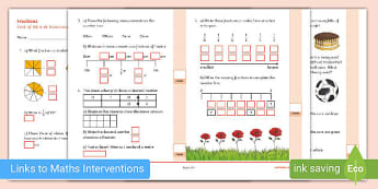 Year 3 Fractions - Maths Year 3 Primary Resources - Assessment Te