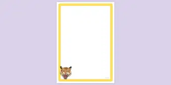 Tiger Page Borders | twinkl.com.au