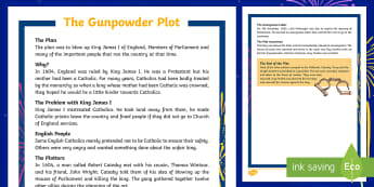 The Gunpowder Plot | Guy Fawkes KS2 | Primary Resources