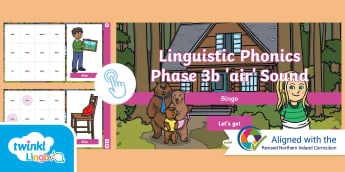 'air' sound Phase 3b - Stage 5/6 Phonics - Linguistic Phonics - Resources