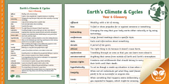 Year 6 | Earth's Climate & Cycles | Eco Adventurers