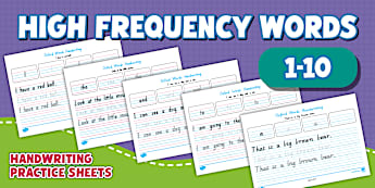 "Resources to Consolidate Spelling High Frequency Words