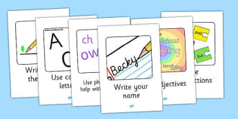 Display, Visual Aids & Posters - KS1 Writing Primary Resources