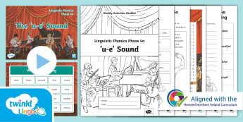 'u-e' sound Phase 4a - Stage 5/6 Phonics - Linguistic Phonics - Resources