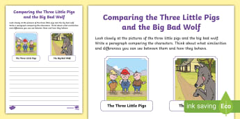 The Three Little Wolves And The Big Bad Pig Activities