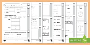 Assessment for Year Three and Four Number and Algebra