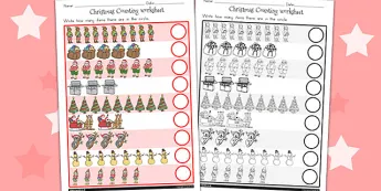 Christmas Counting Worksheets | twinkl.com.au