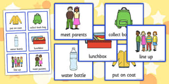 Classroom Timetable Templates & Cards | Visual Timetables