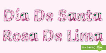 Santa Rosa de Lima para niños - Actividades y decoración