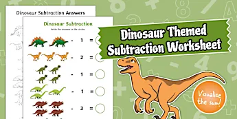 Dinosaur Subtraction Activities | twinkl.com.au