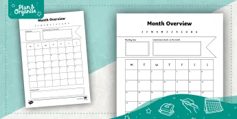 Organization Calendars | twinkl.co.uk