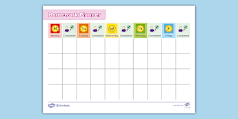 Digital Homework Planner | Twinkl