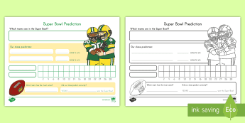 Super Bowl Worksheets | twinkl.com