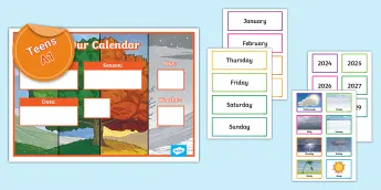 Daily Calendar Charts | twinkl.co.uk