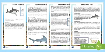Sharks Reading Activities | twinkl.co.uk