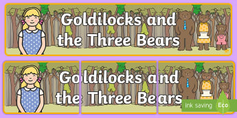KS1 Goldilocks and the Three Bears Worksheets and Activities