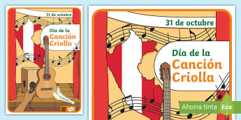 Día de la Canción Criolla para niños | Materiales educativos