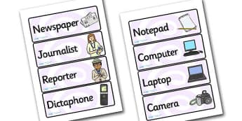 Newspaper Office/ Newsroom Role Play - Primary Resources KS1