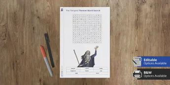 The Tempest Word Searches | twinkl.com.au