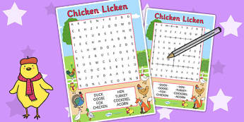 Activities, Games and Worksheets - Chicken Licken - Twinkl