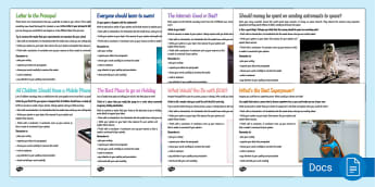 Year 5 NAPLAN Writing Resources - Teaching Support