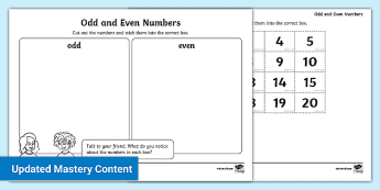 Odd Numbers Activities | twinkl.com.au