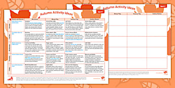 Autumn Planning EYFS - Early Years Autumn Term - Twinkl