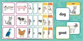 Farm Animals Matching Cards | twinkl.com.au