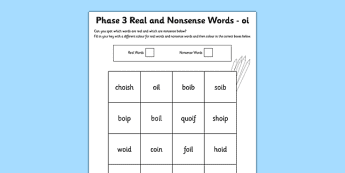 Real and Nonsense Words | twinkl.com.au