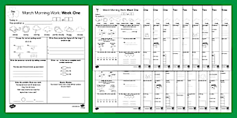 Morning Work Worksheets & Printables | Grade 1 | Twinkl