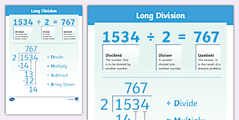 Long Division Resources | twinkl.com.au