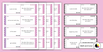 Idioms 6th Grade • Twinkl.com
