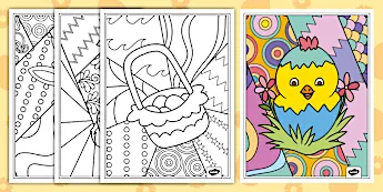 Easter Coloring Pages | twinkl.com