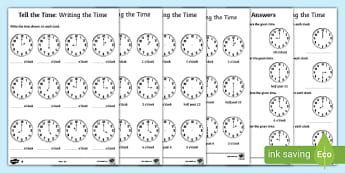 Teaching Time - KS1 Resources | Learn to tell the Time